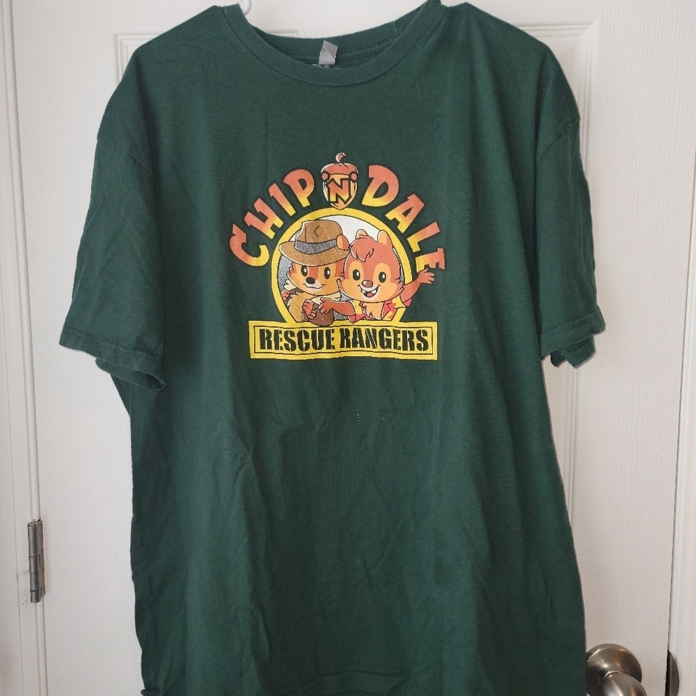 Chip N Dale Rescue Rangers, Classic Cartoon Short Sle… - Gem